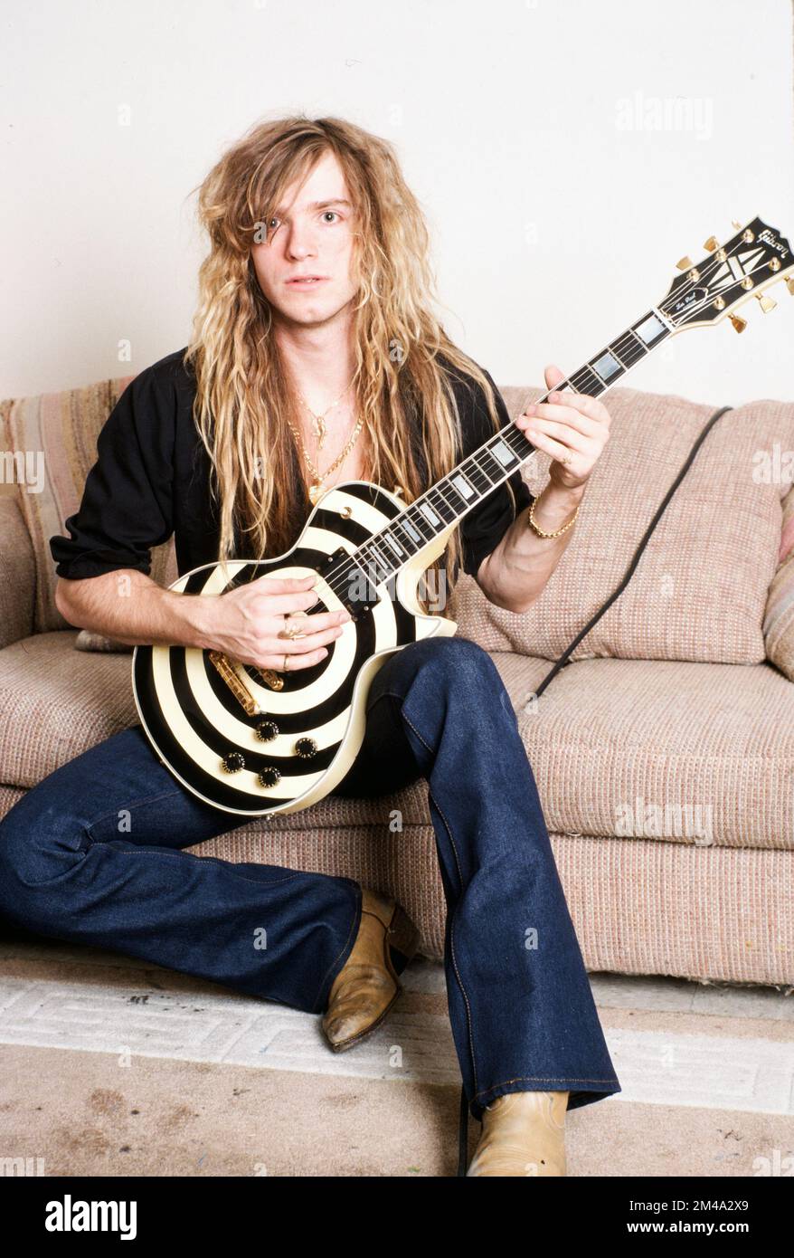 Zakk Wylde San Francisco, California 1988 Credit: Ross Pelton/MediaPunch Stock Photo - Alamy