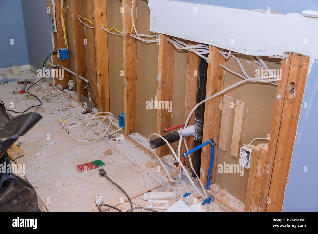 Repairs for remodeling in kitchen that is under renovation ...
