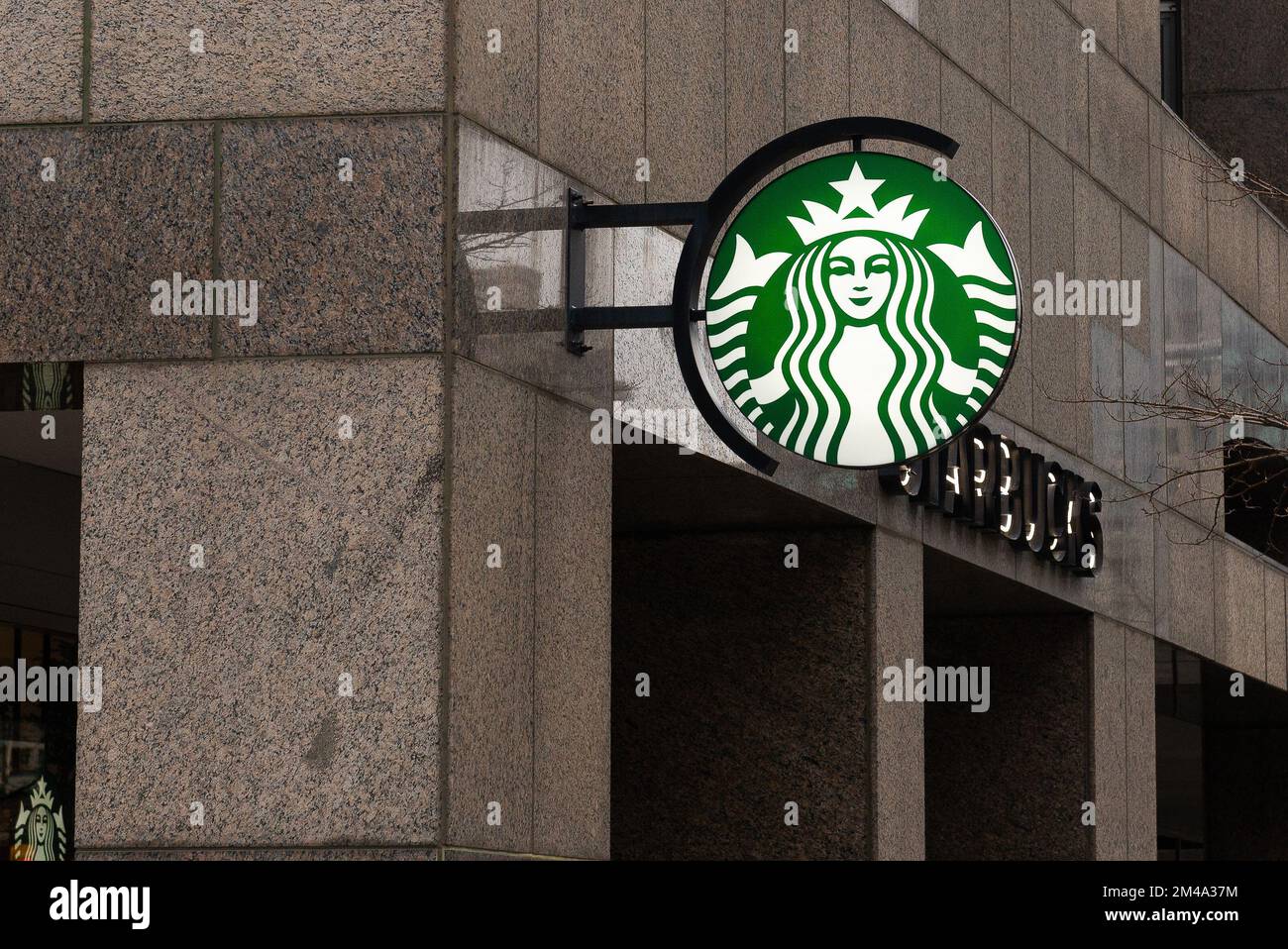 Toronto, ON, Canada – December 19, 2022: Starbucks Corporation is an ...