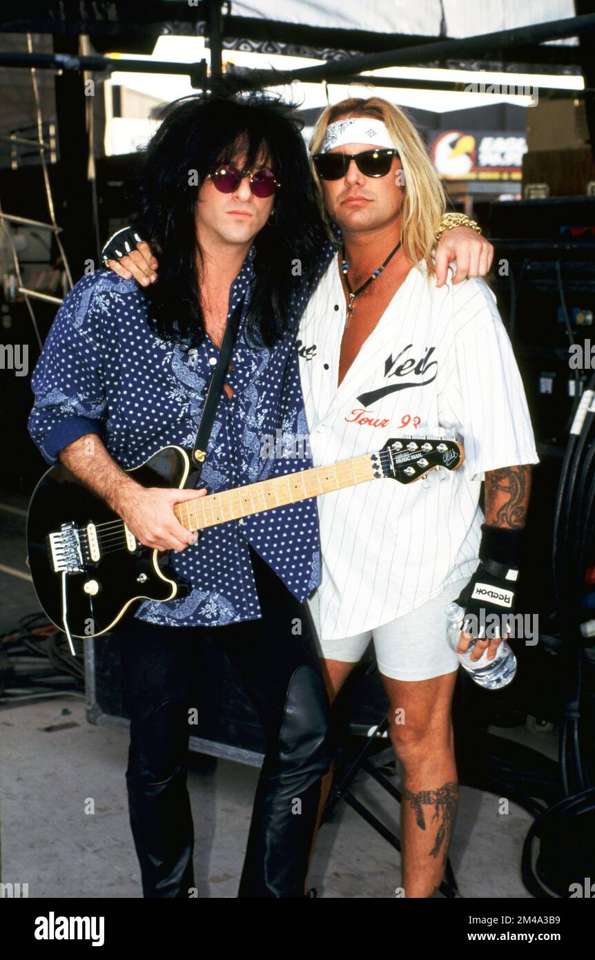 Steve Stevens and Vince Neil 1992 Sacramento, California Credit: Ross ...