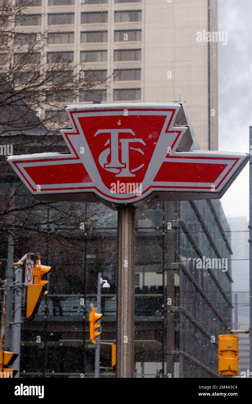 Toronto, ON, Canada – December 17, 2022: The sign of the Toronto ...