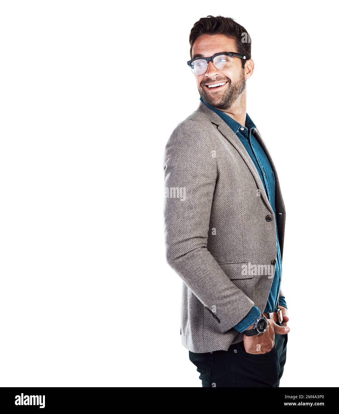 Thanks to the past, cheers to the future. Studio shot of a handsome ...