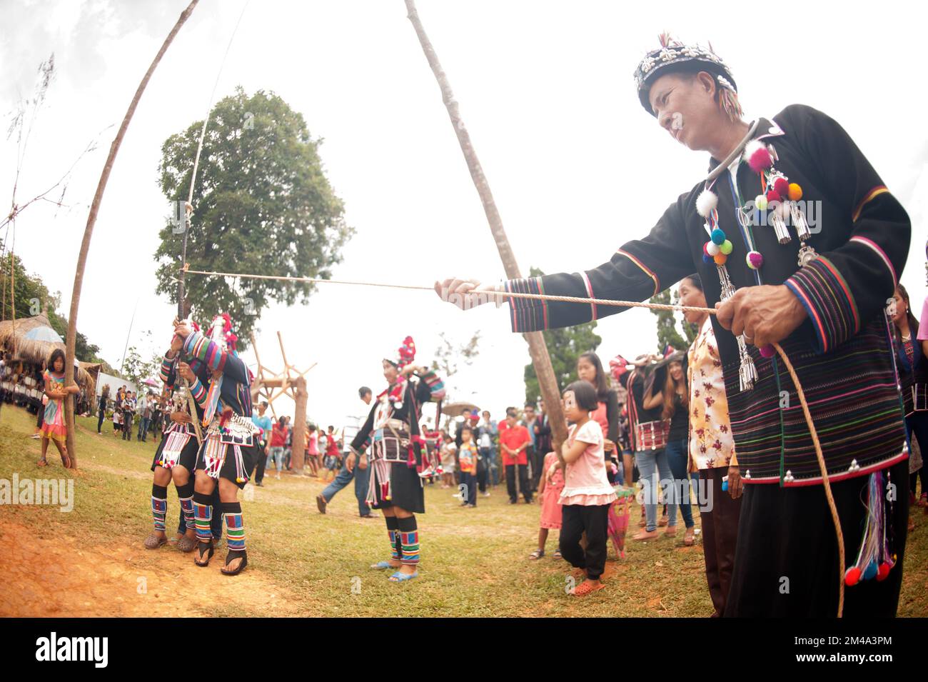 Akha man portrait in thai village hi-res stock photography and images ...