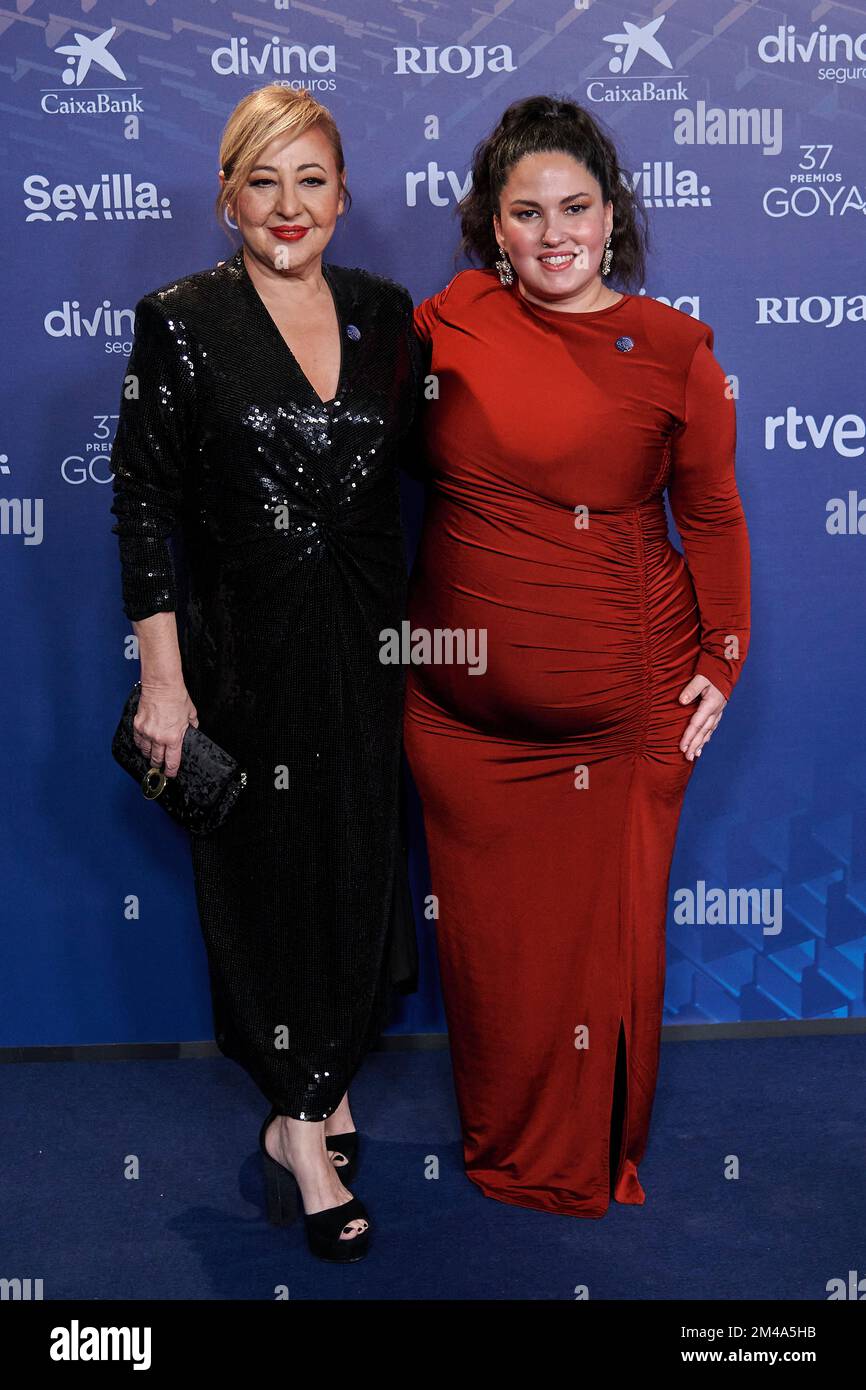 Madrid, Spain. 19th Dec, 2022. Carmen Machi, Laura Galan attends the ...