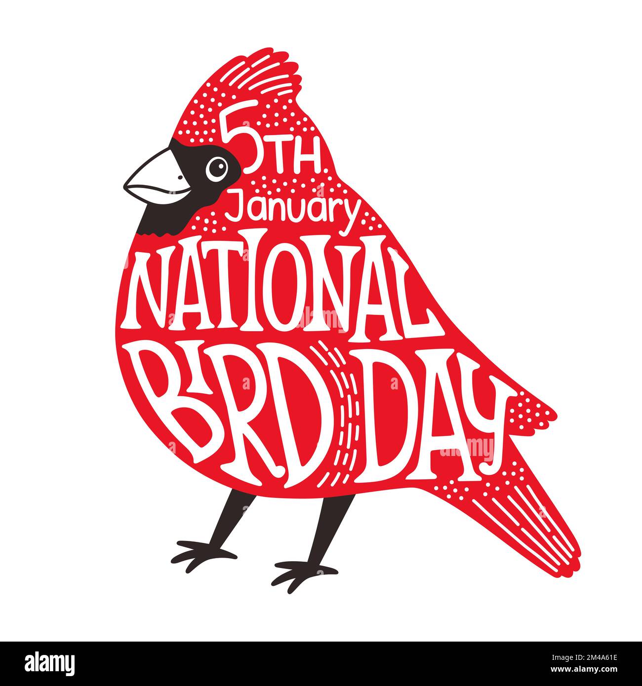 National Bird Day. January 5. Holiday concept. Template for background ...