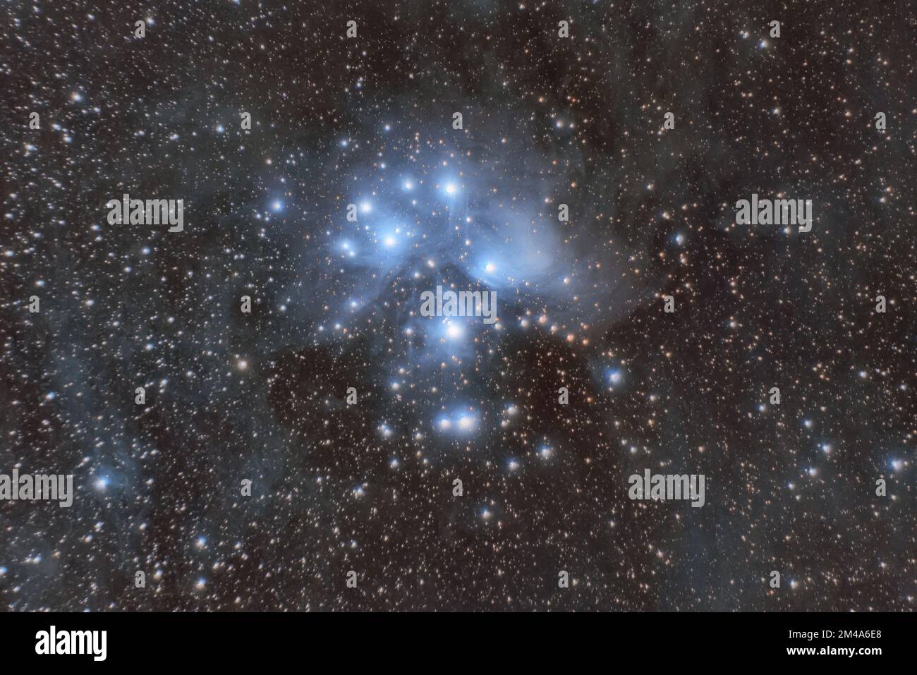 A view of Pleiades star cluster Stock Photo - Alamy