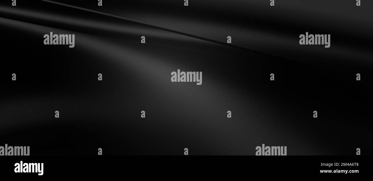 black fabric gradient background with light and shadow. for display ...