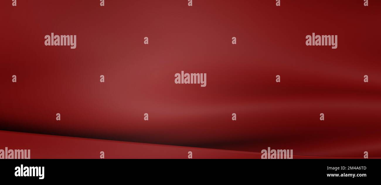 Red fabric gradient background with light and shadow. for display ...