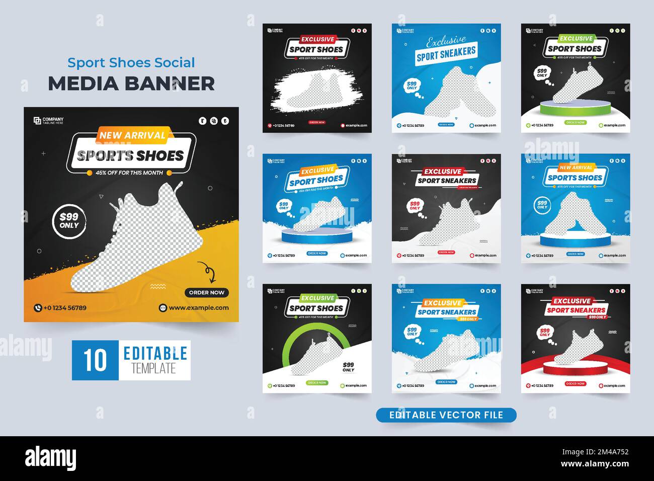 Shoes flyer template hi-res stock photography and images - Alamy