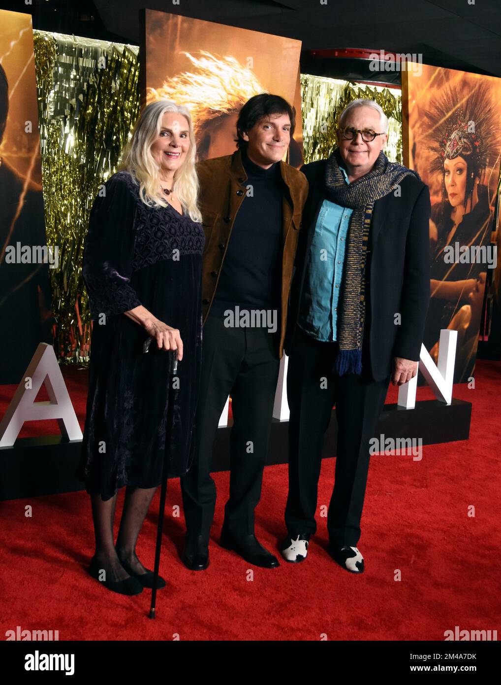 Los Angeles, California, USA 15th December 2022 Actor Lukas Haas (C ...