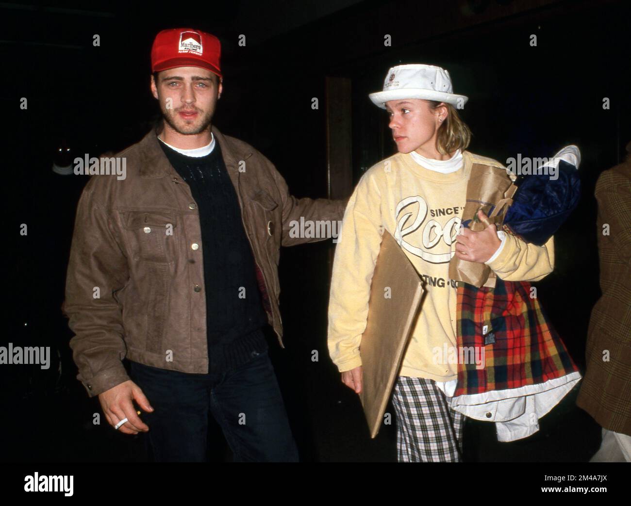 Jason Priestley and Christine Elise at the Jason Priestley and ...