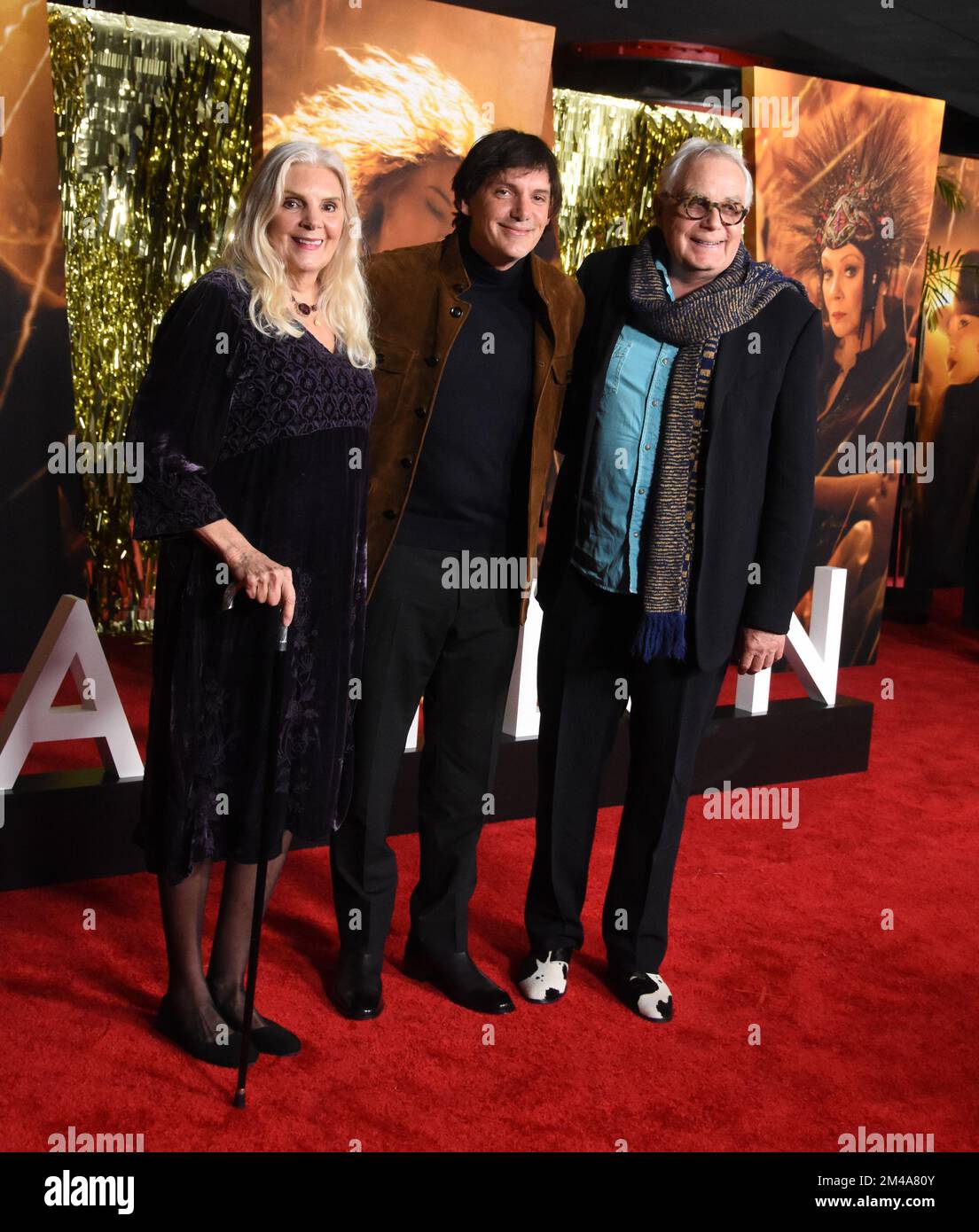 Los Angeles, California, USA 15th December 2022 Actor Lukas Haas (C ...