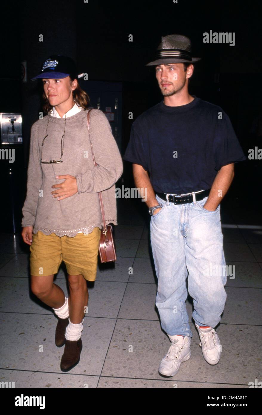 Jason Priestley and Christine Elise Circa 1990's Credit: Ralph ...