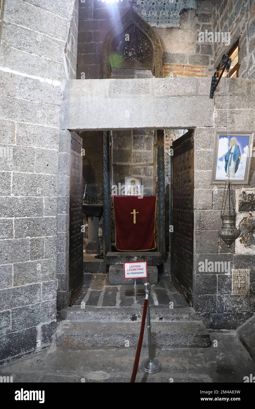 Diyarbakır, Turkey - October 24, 2020: Syriac Virgin Mary Church ...