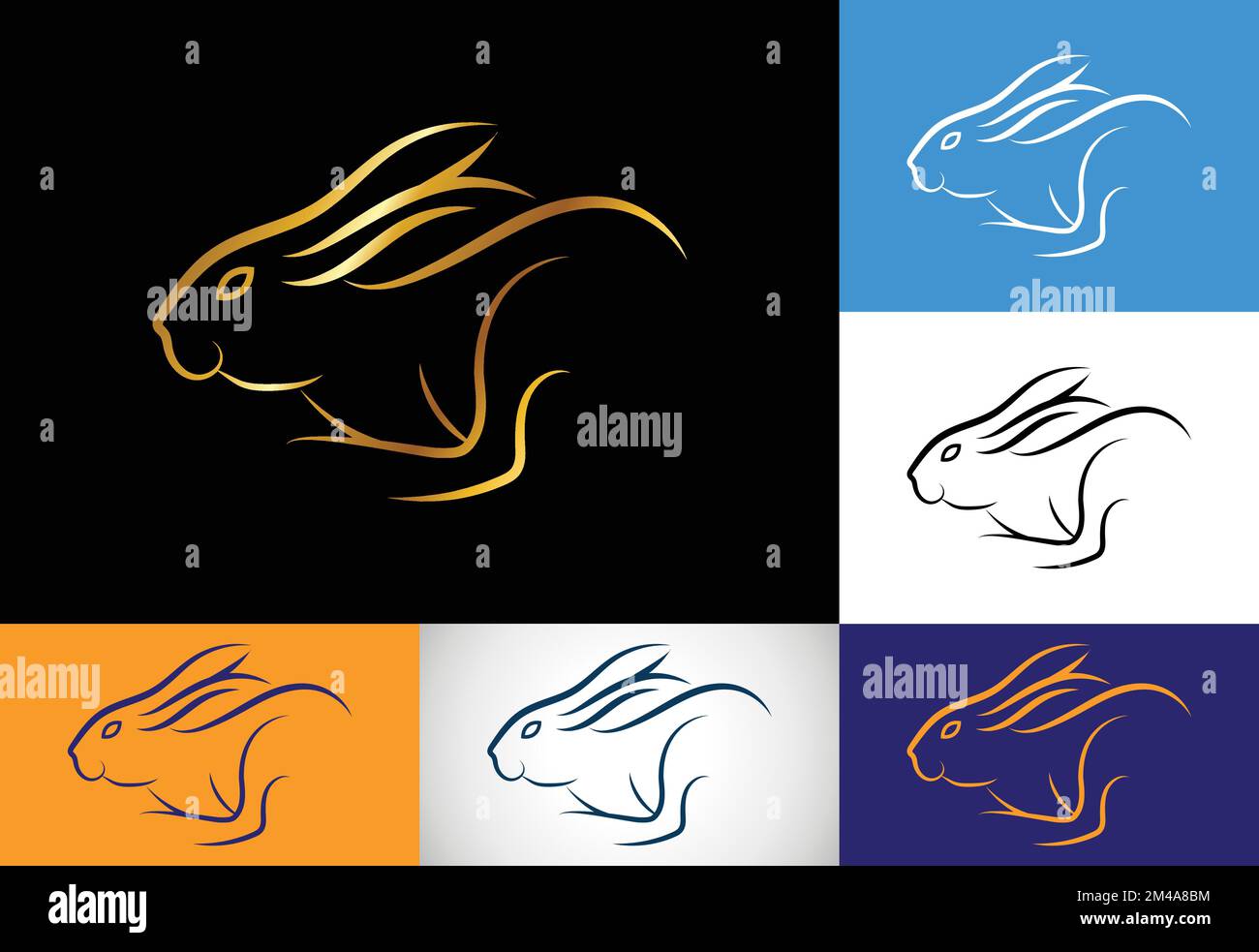 Rabbit Icon Logo Design, Creative Rabbit Logo Design. Animal logo ...