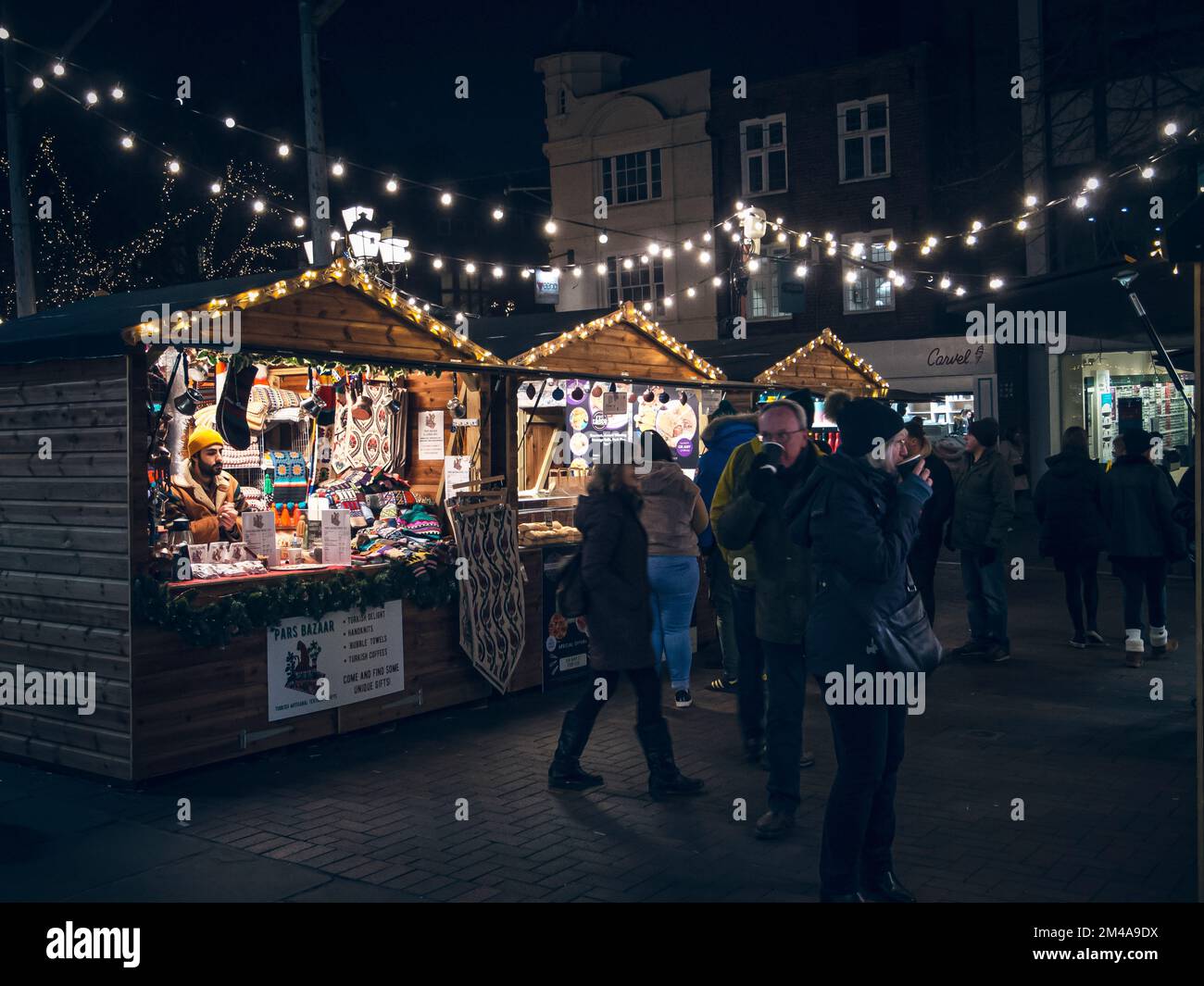 Christmas market in Chester Stock Photo - Alamy
