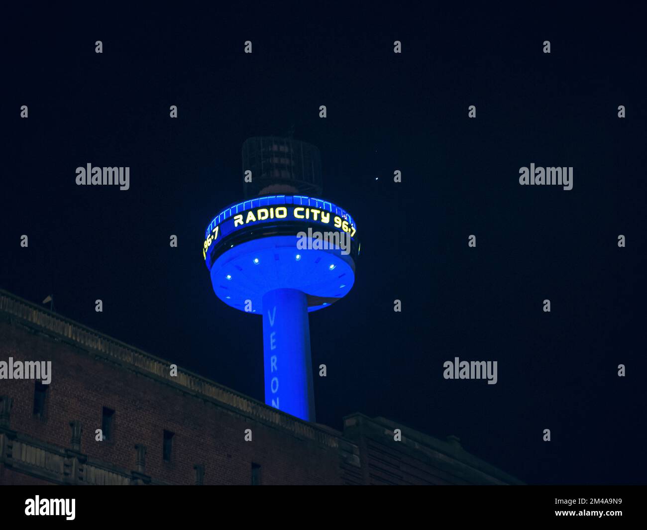 Radio City Tower at night in Liverpool Stock Photo - Alamy
