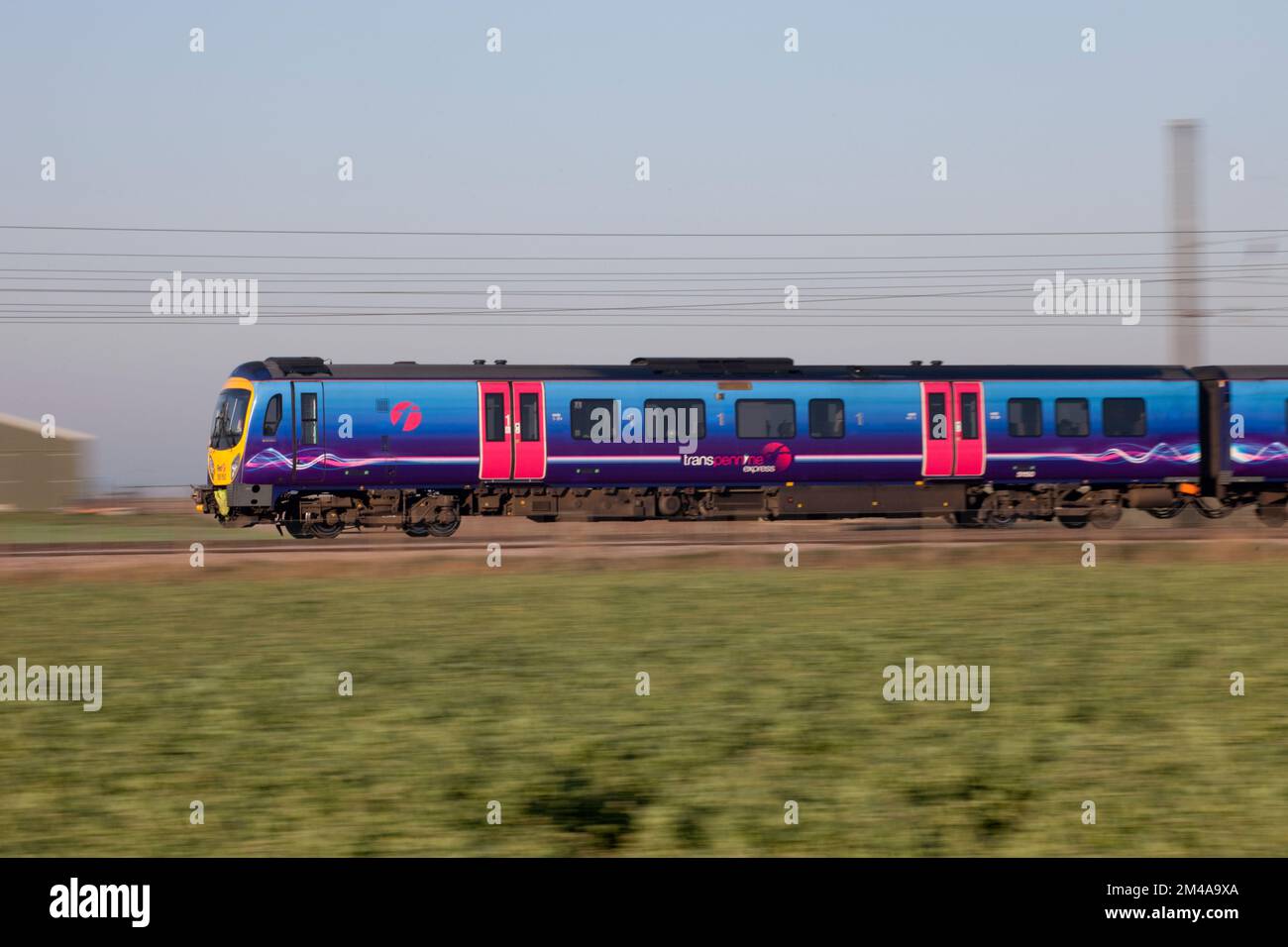 First Transpennine Express class 185 diesel train 185150 panned ...