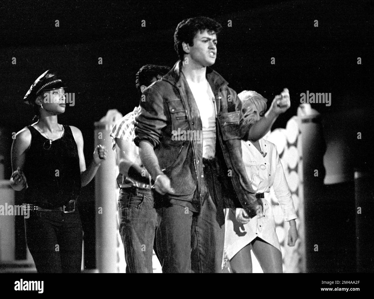 George Michael & Andrew Ridgeley of "Wham" perform on the TV Show ...