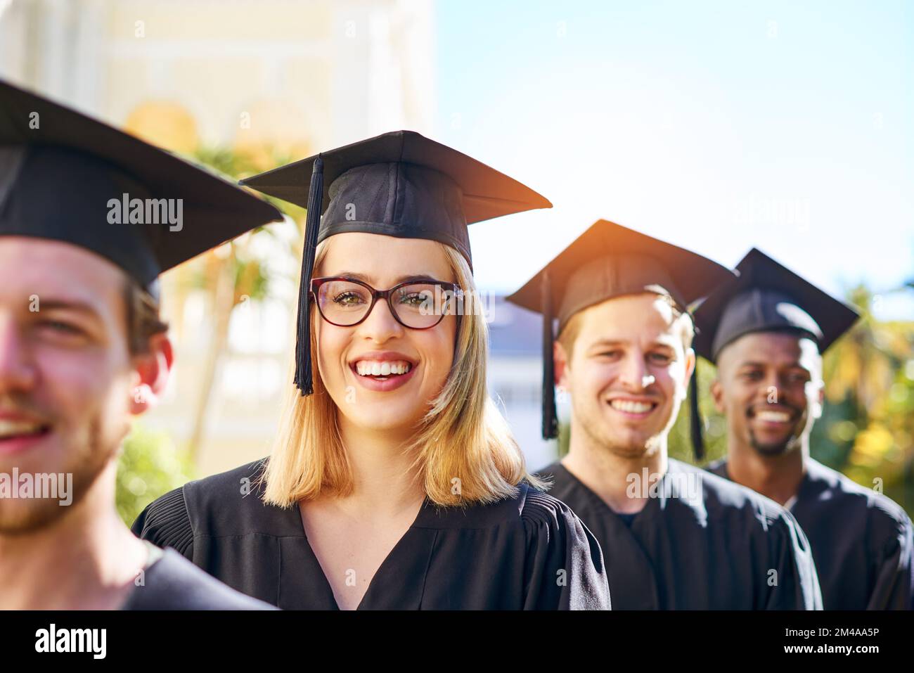 Be the change you want to see. happy students on graduation day Stock ...