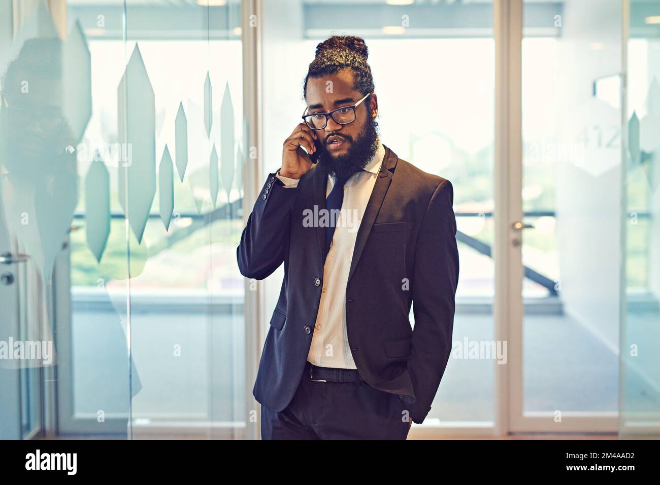 On the business path you must make correct connections. a handsome ...