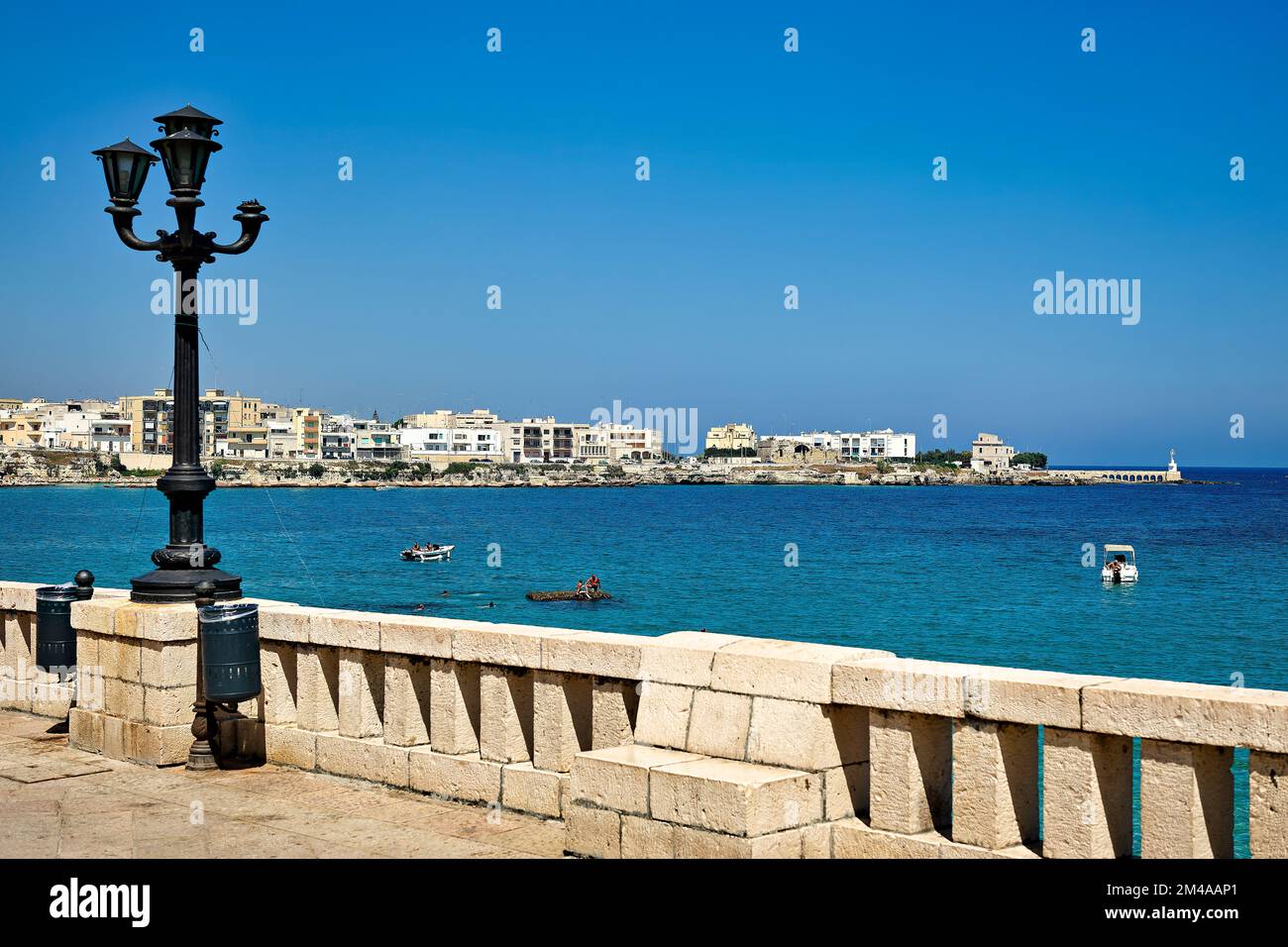 Apulia Puglia Salento. Italy. Otranto. The sea shore Stock Photo - Alamy
