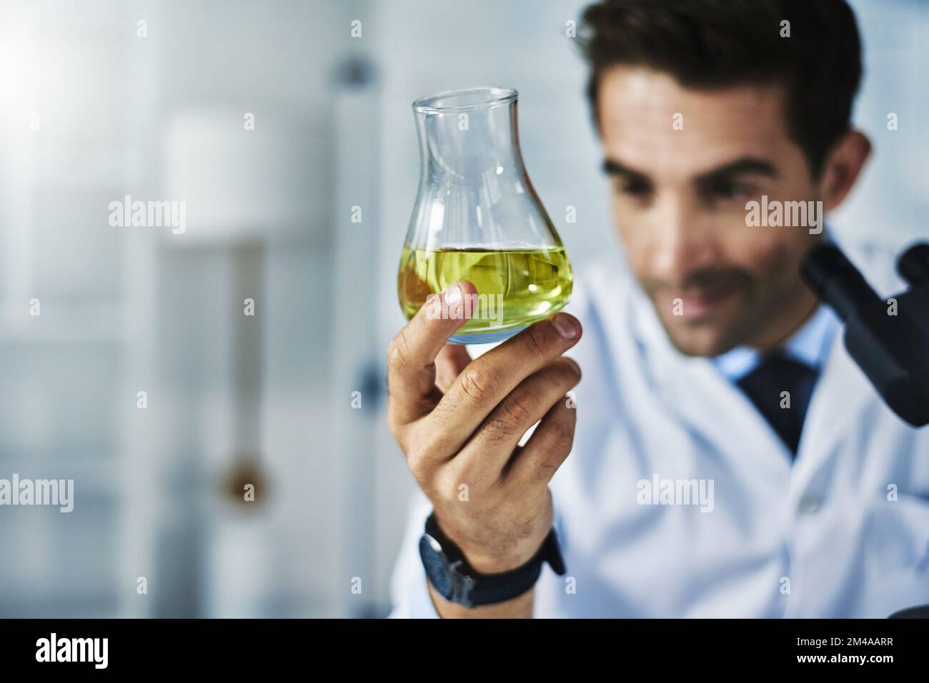 I stumbled across something extraordinary here. a scientist conducting an experiment in a lab ...