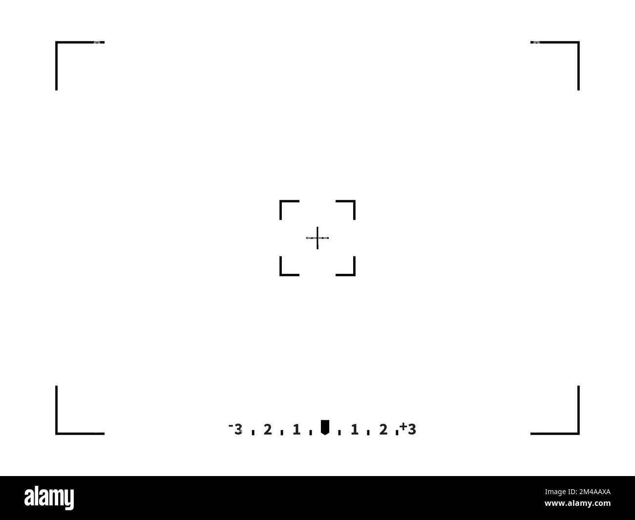 Vector white background. Viewfinder vector template frame for camera ...