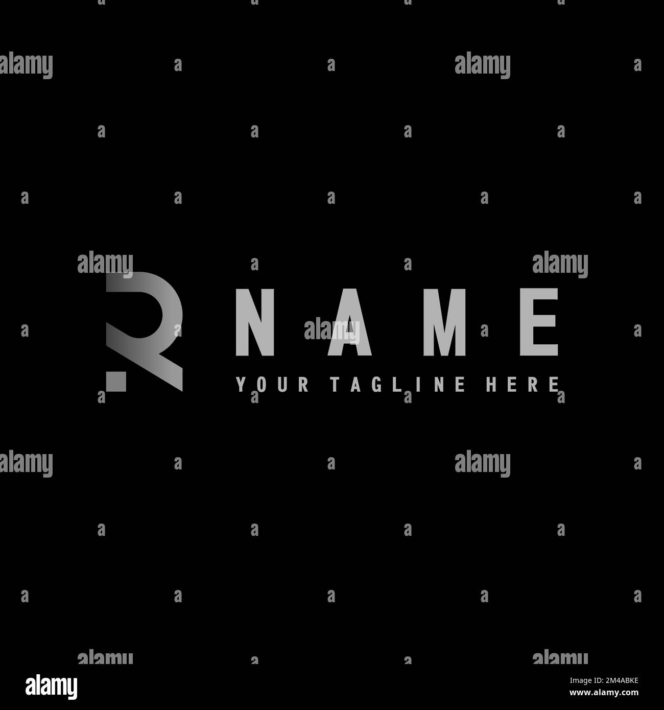 Letter r elegant logo hi-res stock photography and images - Alamy