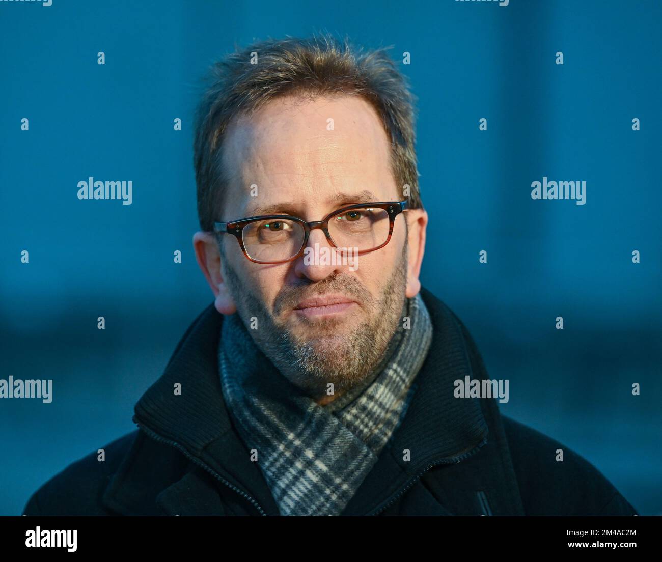 Thyrow, Germany. 16th Dec, 2022. Klaus Müller, President of the Federal ...