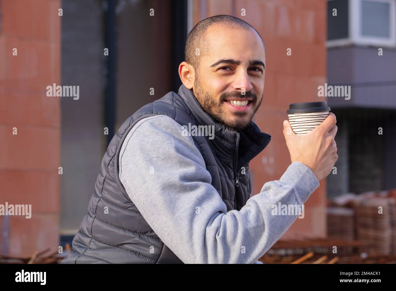 portrait of worker taking break Stock Photo - Alamy portrait of worker taking break Stock Photo - Alamy
