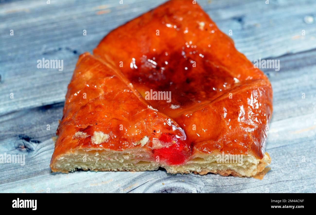 Baked Danish pastry stuffed and topped with honey sugary sweet syrup ...