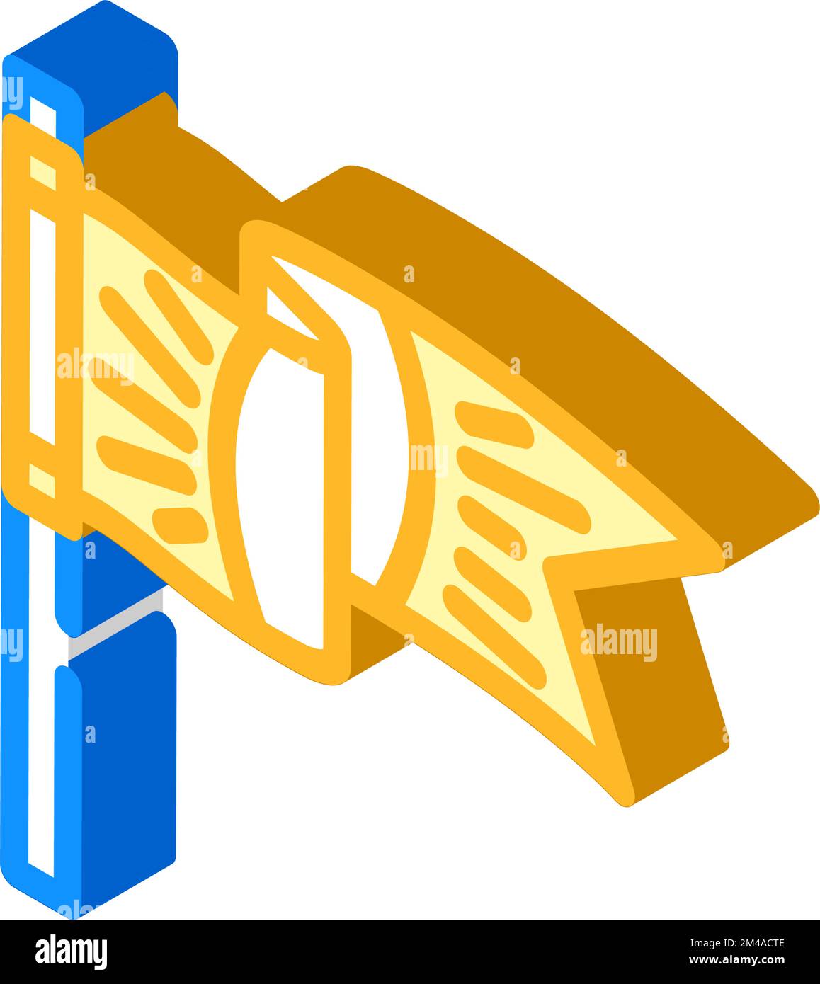retro flag isometric icon vector illustration Stock Vector Image & Art ...