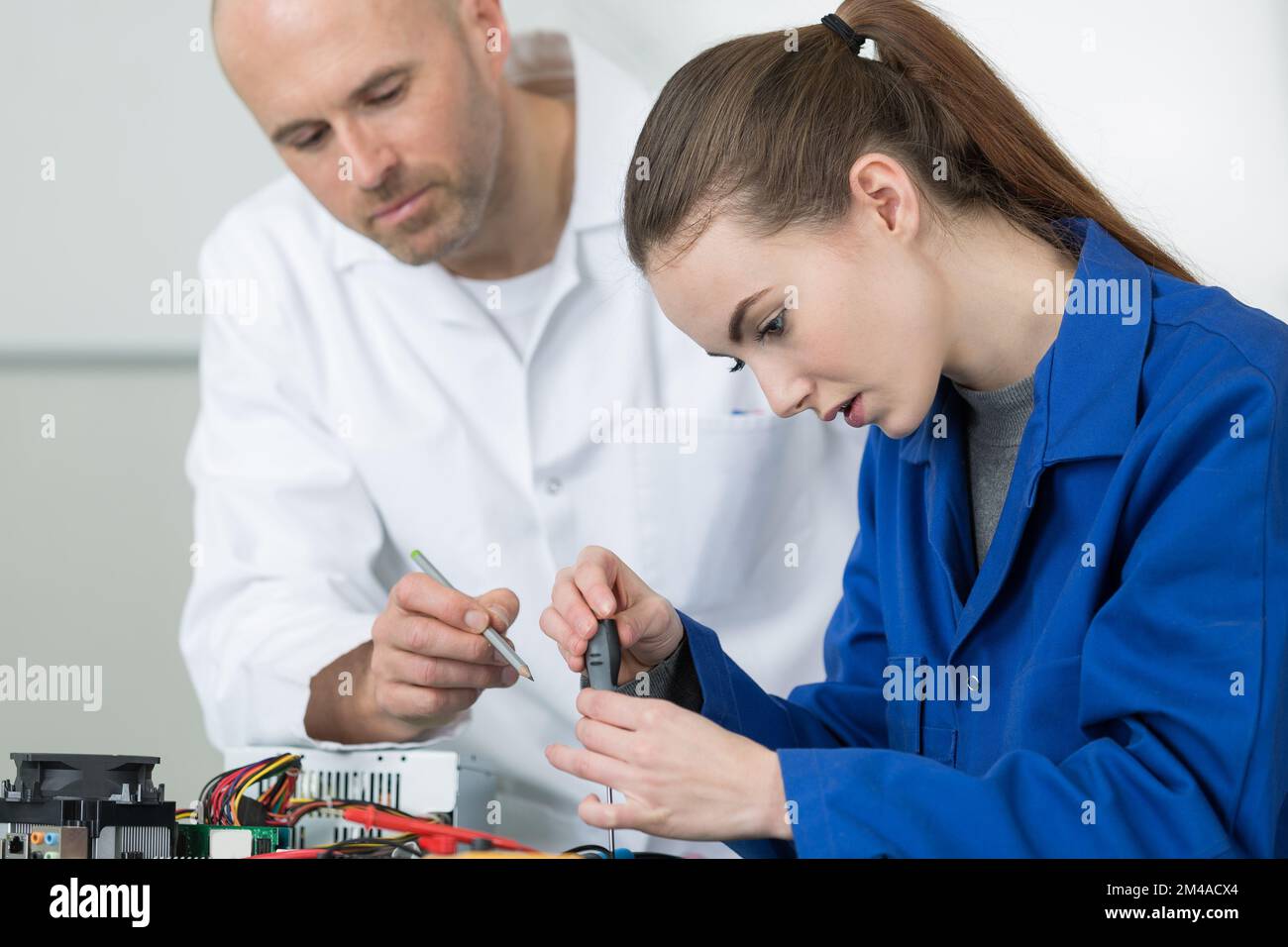 portrait of woman in apprenticeship Stock Photo - Alamy