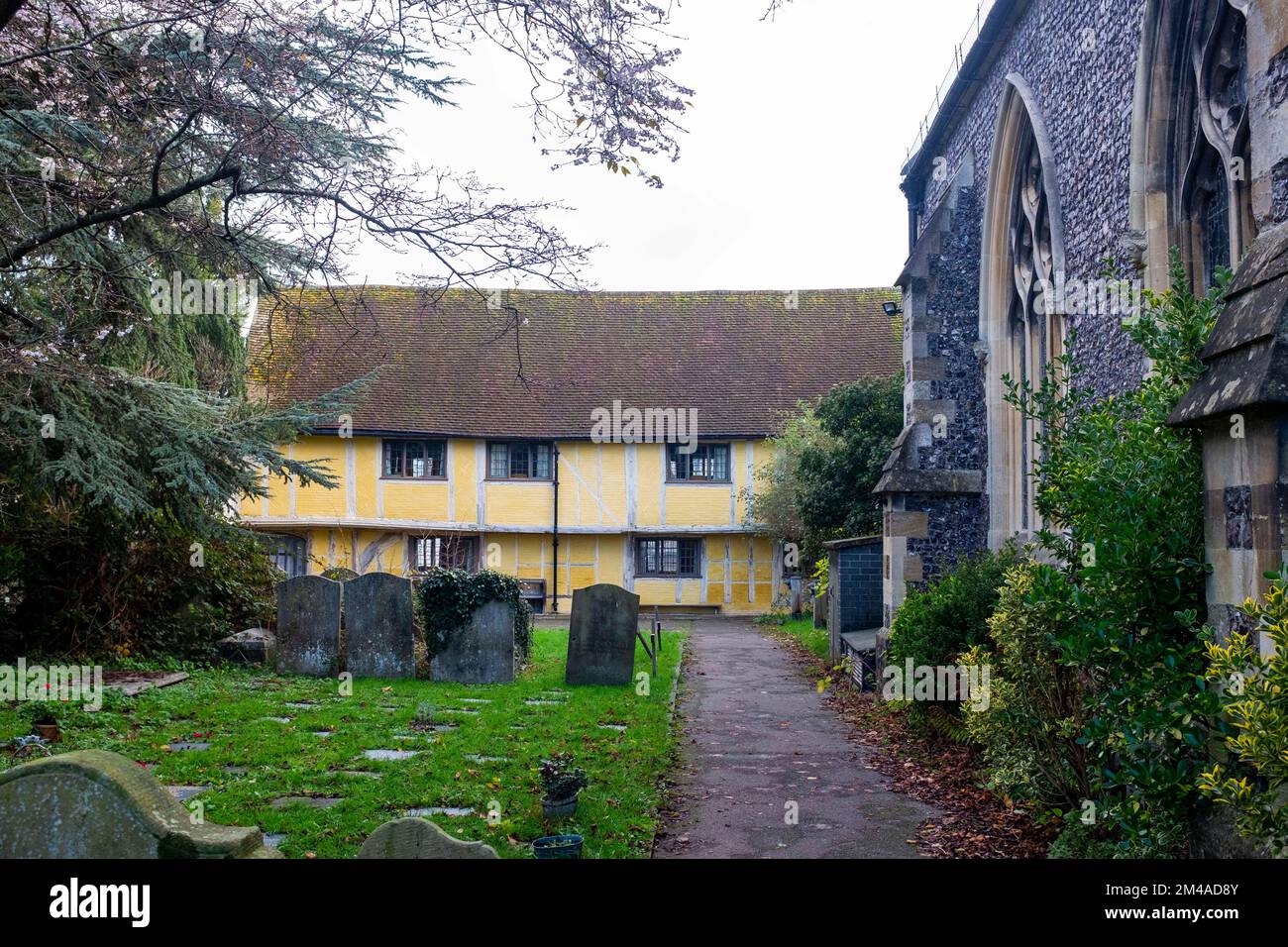 The historic Chantry House a late medieval timber-framed building in ...