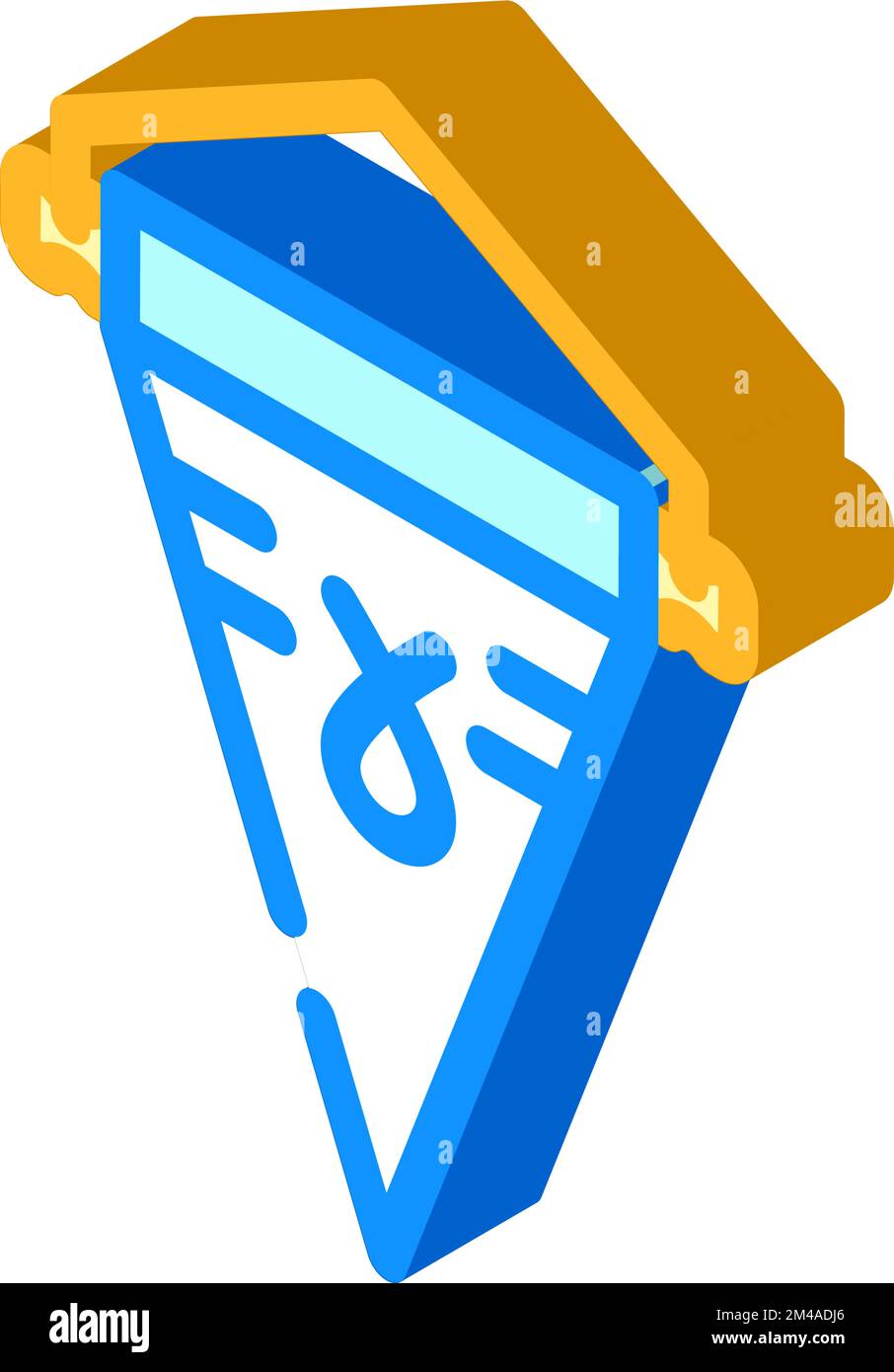 pennant flag isometric icon vector illustration Stock Vector Image & Art - Alamy