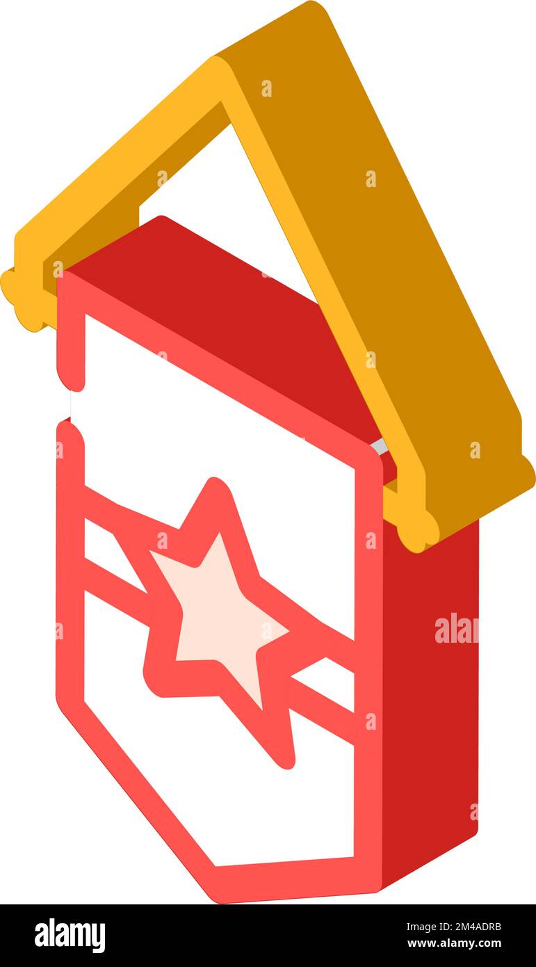 pennant flag web isometric icon vector illustration Stock Vector Image & Art - Alamy