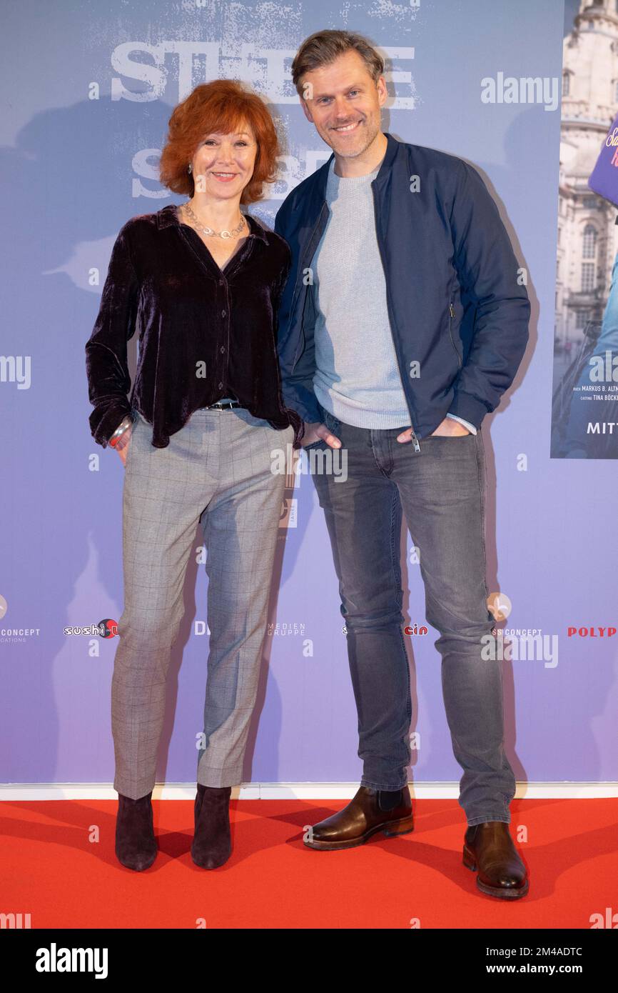 Dresden, Germany. 19th Dec, 2022. Heike Trinker and Jens Atzorn stand ...