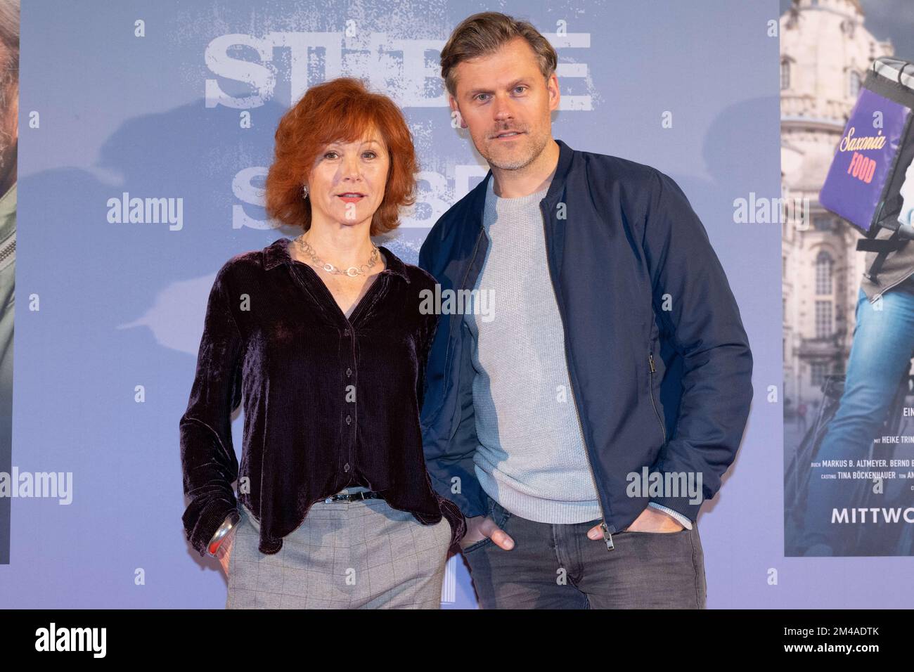 Dresden, Germany. 19th Dec, 2022. Heike Trinker and Jens Atzorn stand ...