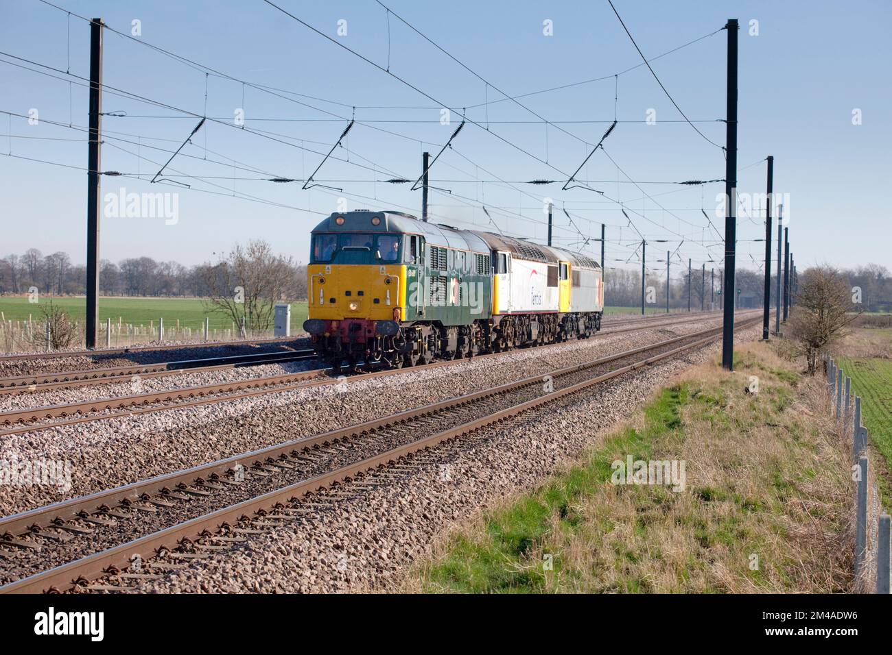 Devon and Cornwall Railways class 31 locomotive 31601 hauling 2 class ...