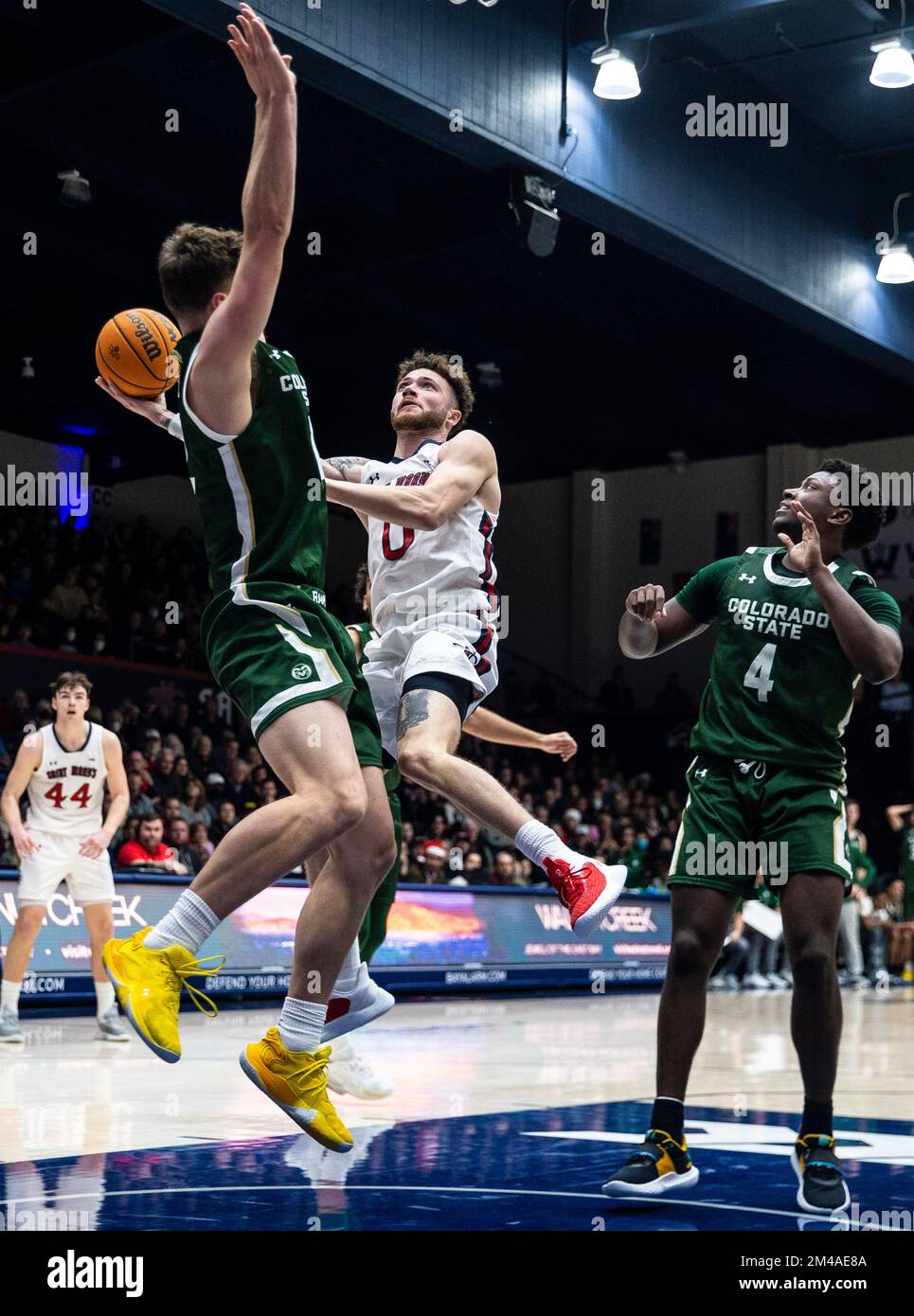 December 18 2022 Moraga, CA U.S.A. St. Mary's guard Logan Johnson (0 ...