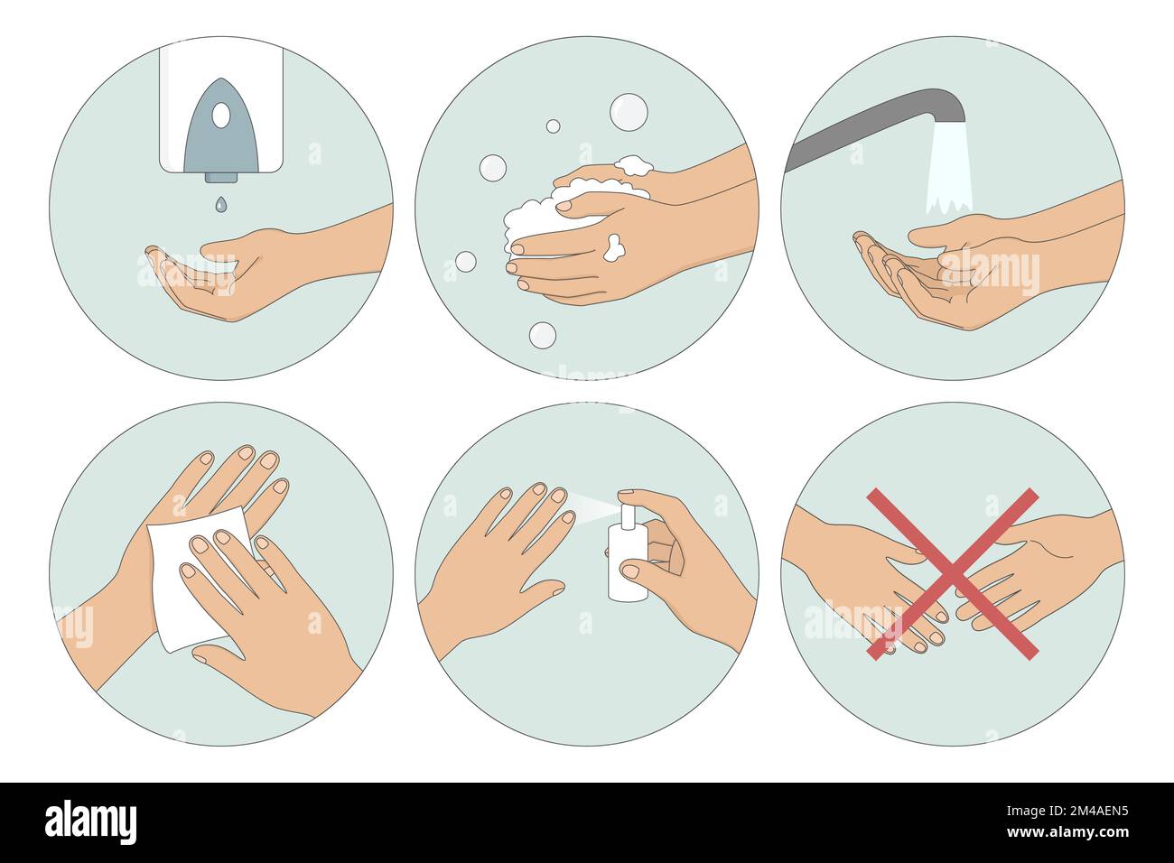 Set of personal hygiene icons. Vector illustration Stock Vector Image ...