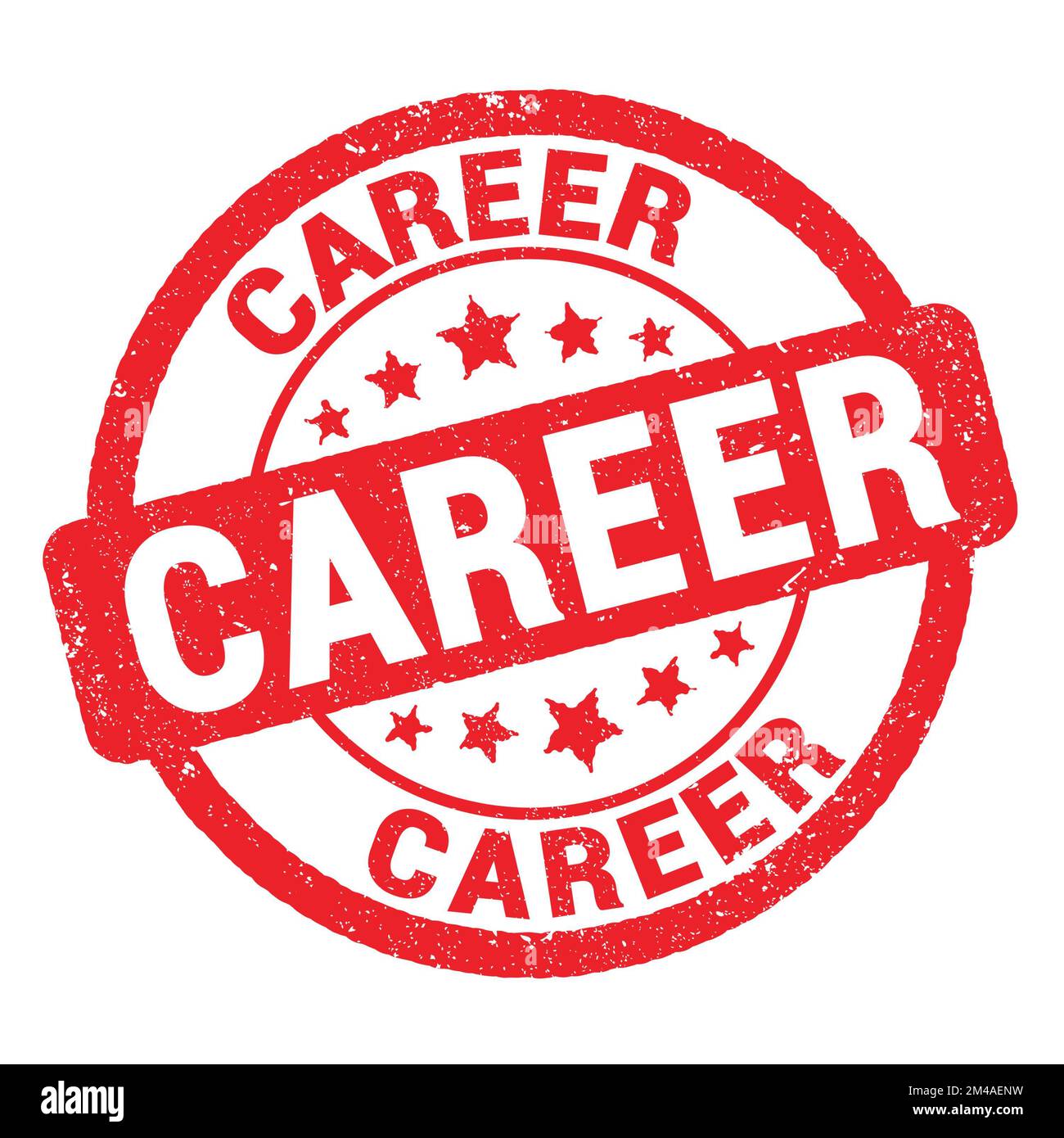 CAREER text written on red grungy stamp sign Stock Photo - Alamy