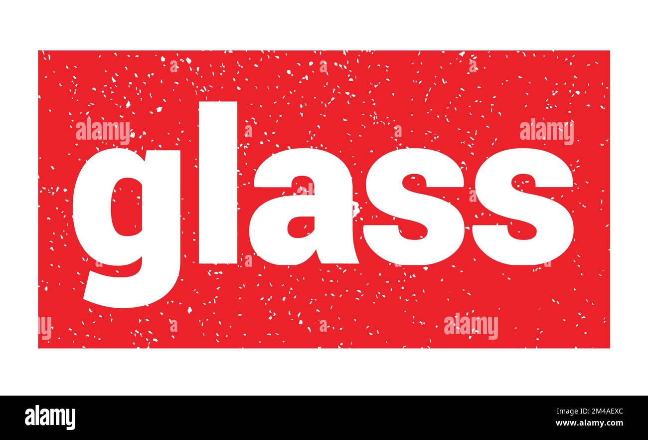 Seal red glass text hi-res stock photography and images - Alamy