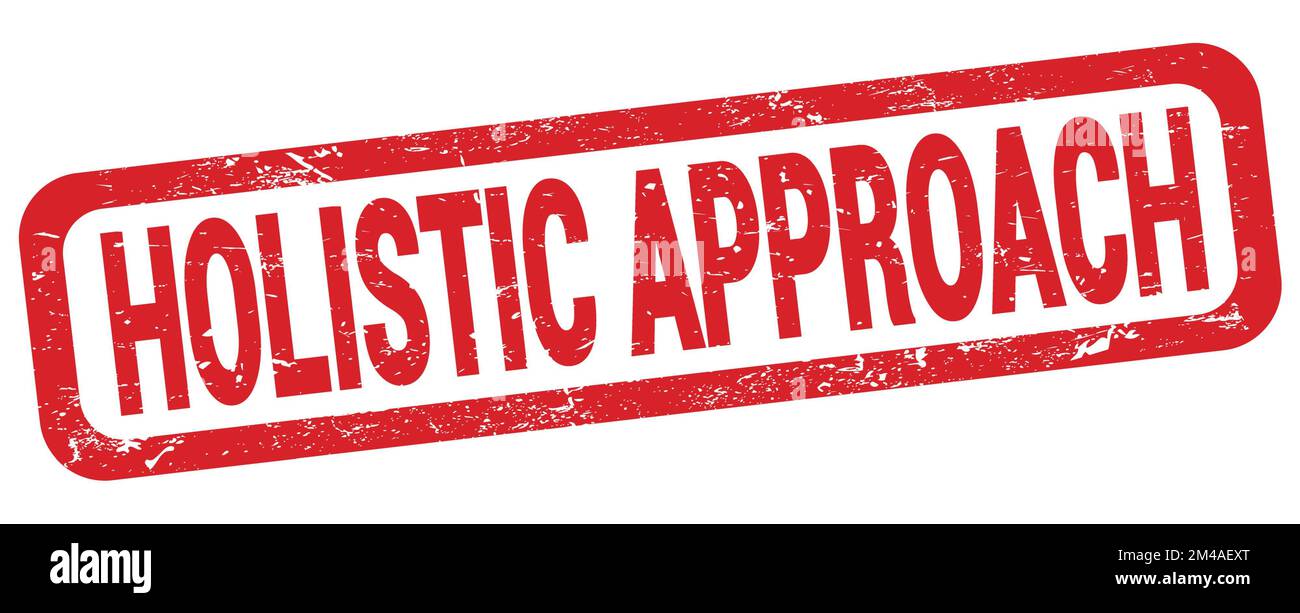 HOLISTIC APPROACH text written on red rectangle stamp sign Stock Photo ...