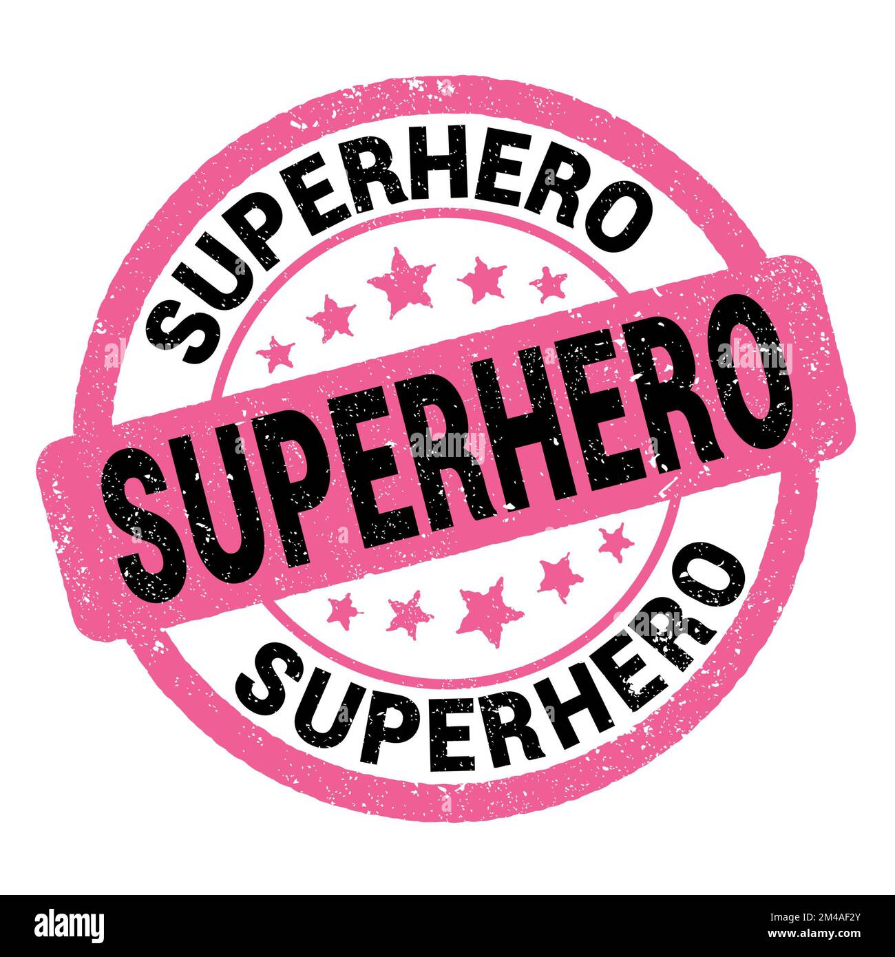 SUPERHERO text written on pink-black grungy stamp sign Stock Photo - Alamy
