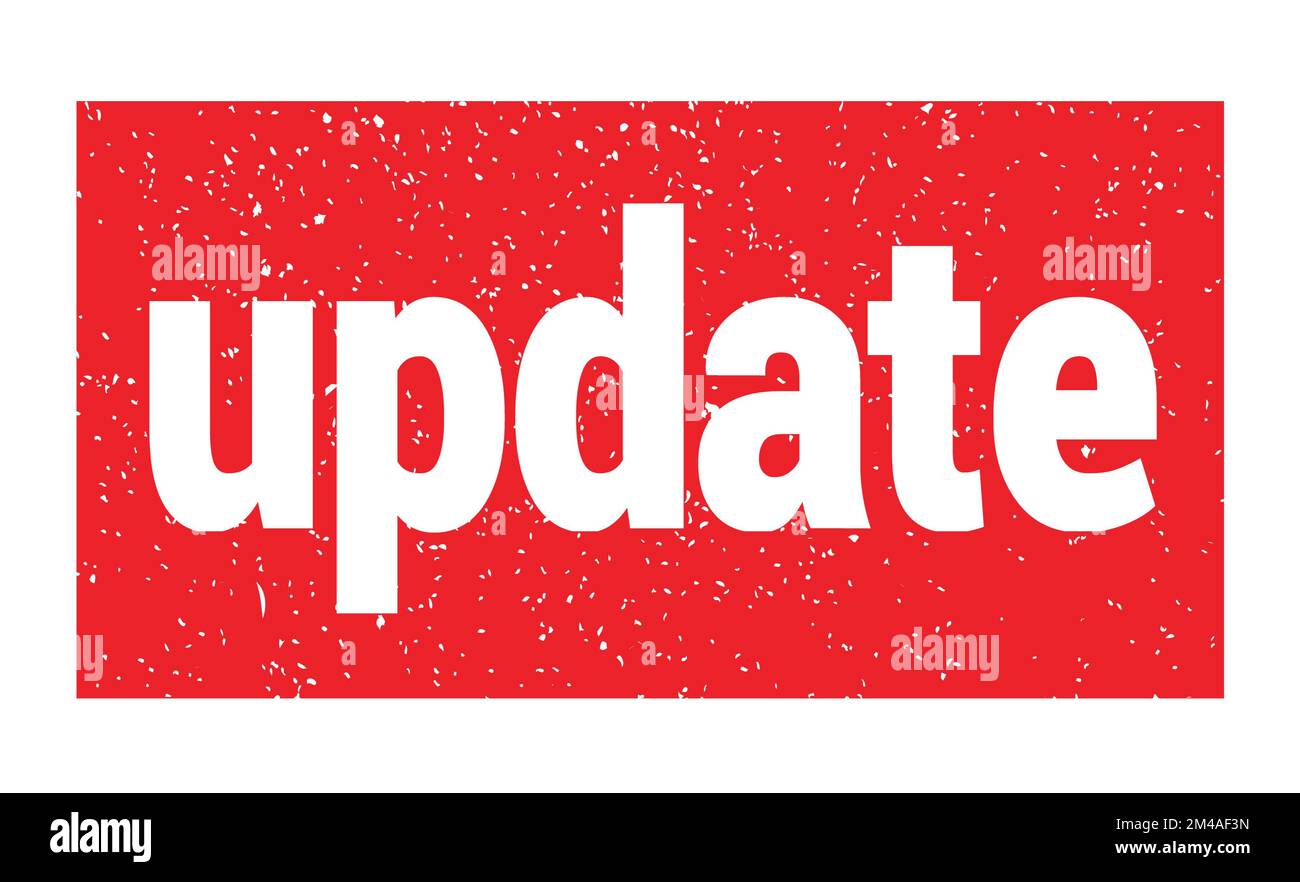 Update stamp Cut Out Stock Images & Pictures - Alamy