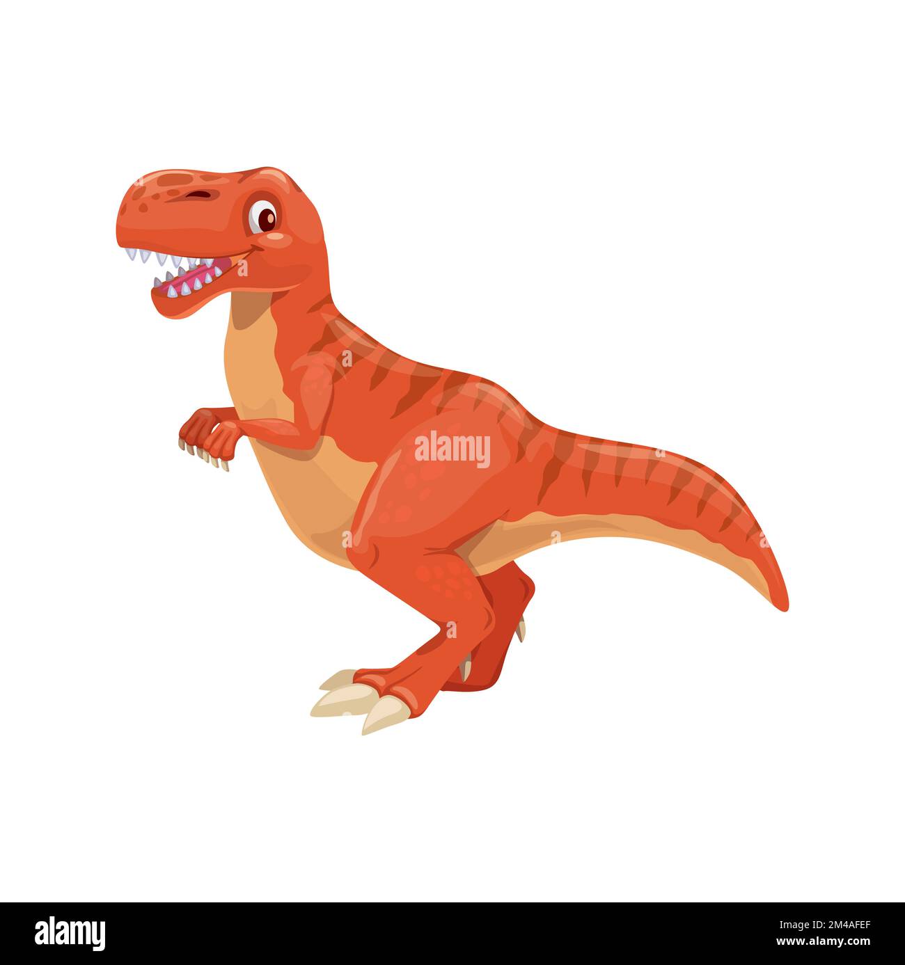 Cartoon Tyrannosaur dinosaur character, cute T-Rex dino personage ...