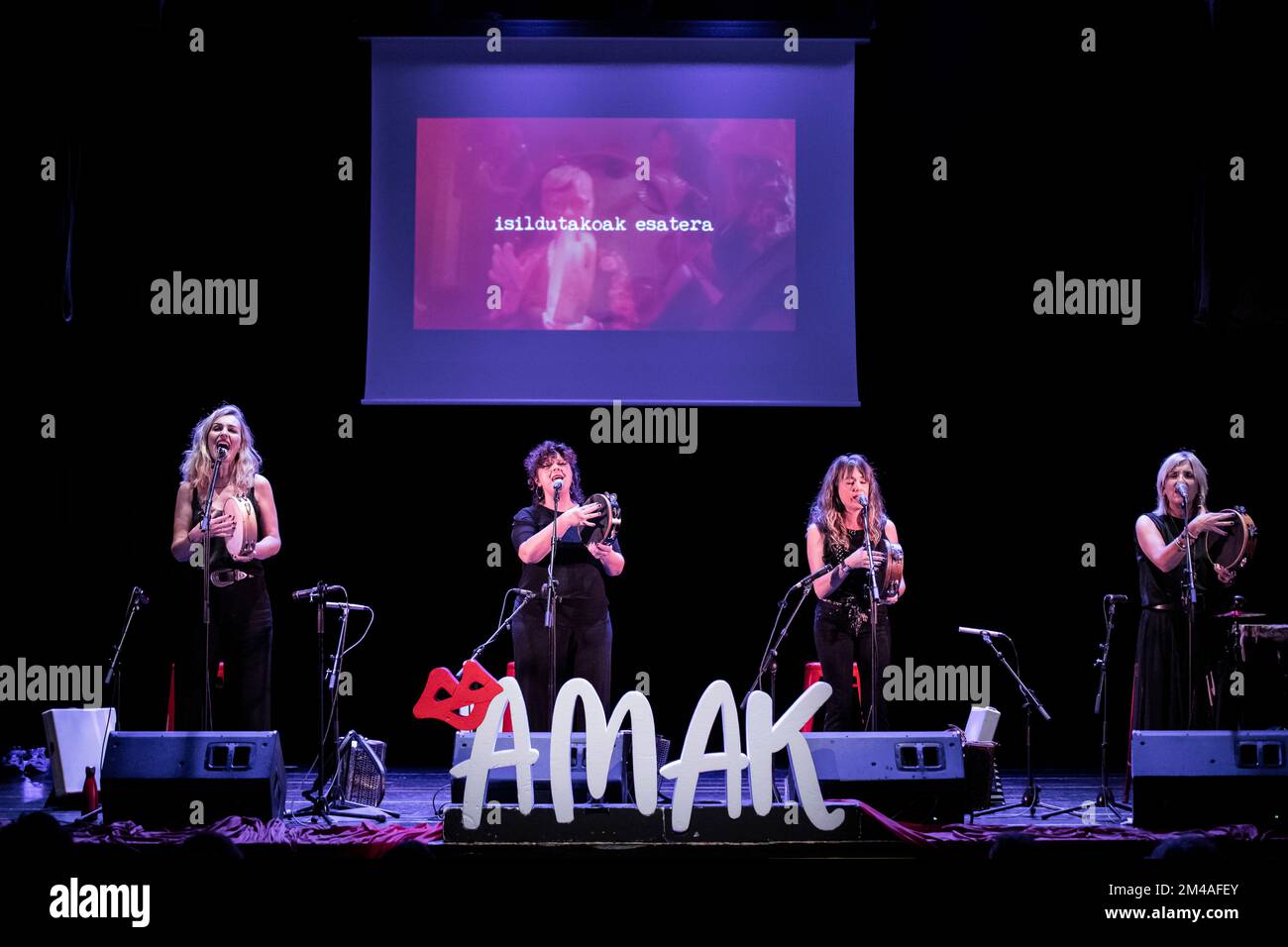 Barcelona, Spain. 2022.10.28. Amak Taldea perform on stage at Centre ...