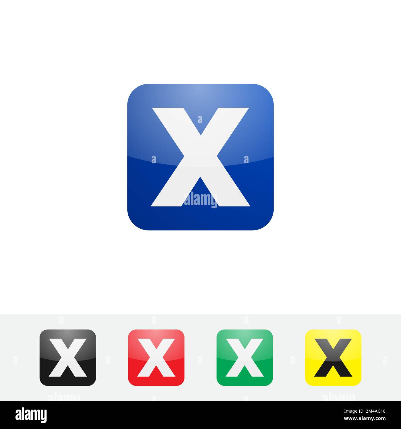 Letter x logo icon hi-res stock photography and images - Alamy